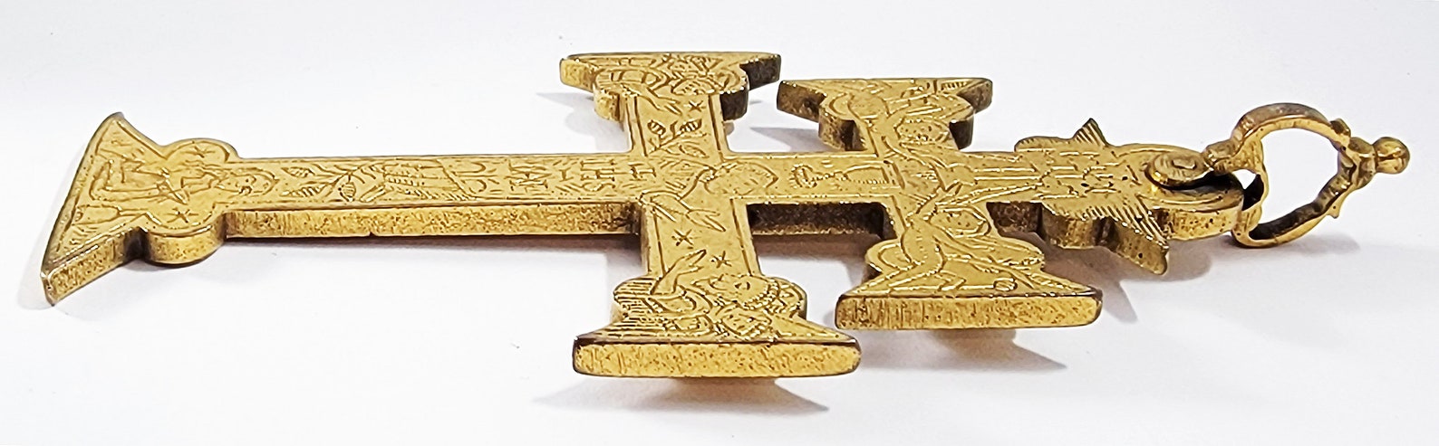 MUSEUM-QUALITY Spanish Copper-gilt Pectoral Cross, Inquisitor Preist ...