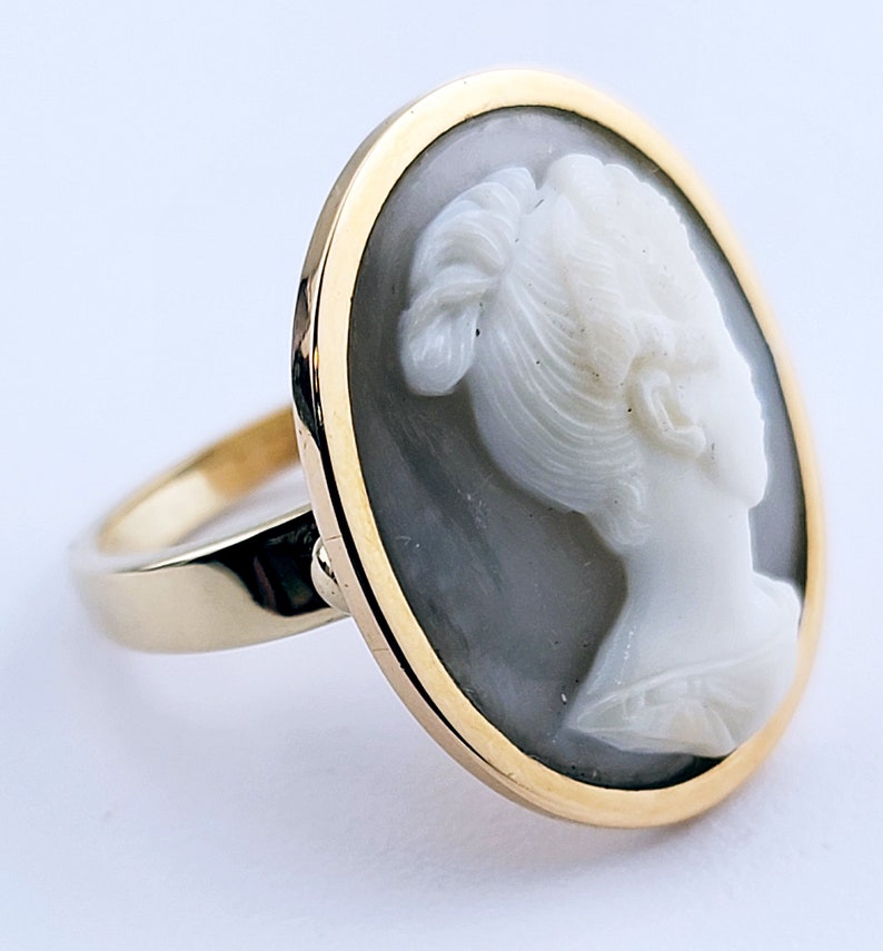 Important Mourning Cameo Ring Of Princess Charlotte Of Wales C 1817