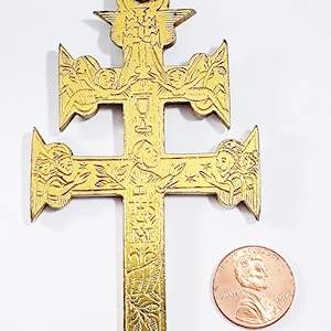 MUSEUM-QUALITY Spanish Copper-gilt Pectoral Cross, Inquisitor Preist ...