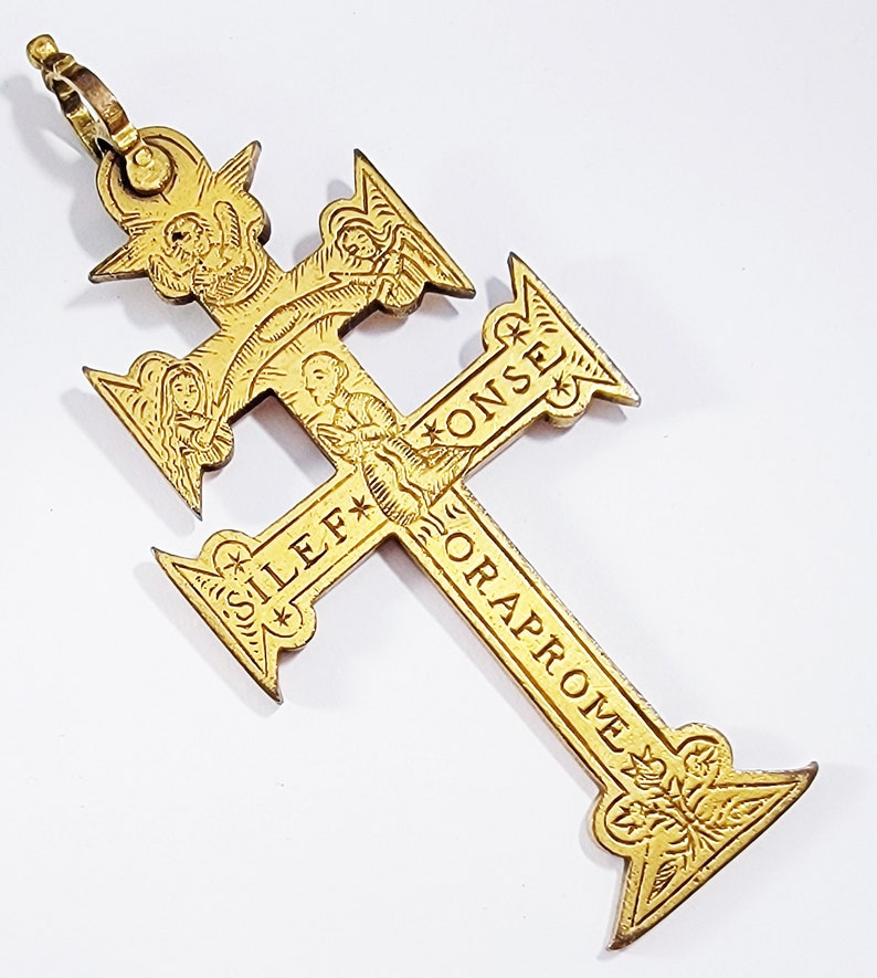 MUSEUM-QUALITY Spanish Copper-gilt Pectoral Cross, Inquisitor Preist ...