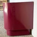 Postmodern Maroon Lacquer Laminate Lowboy Dresser - Etsy