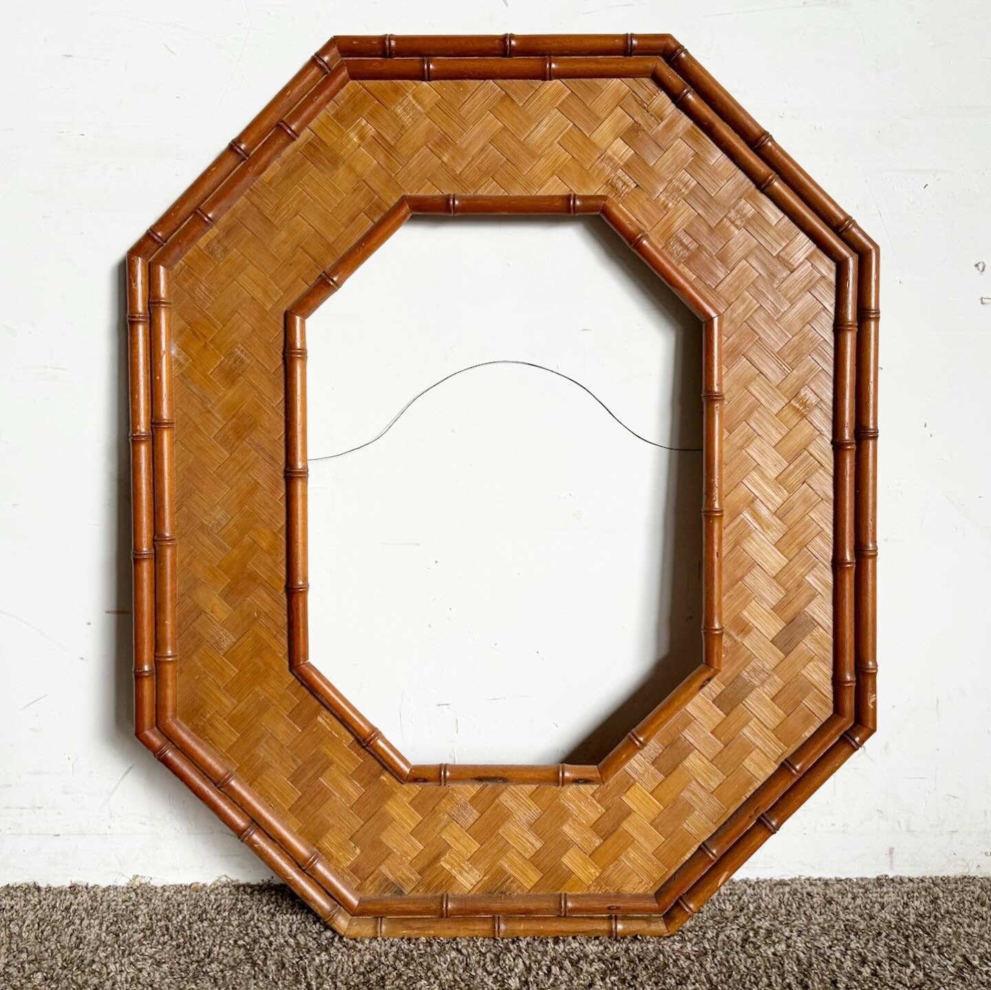 Boho Chic Octagonal Herringbone Frame - Etsy