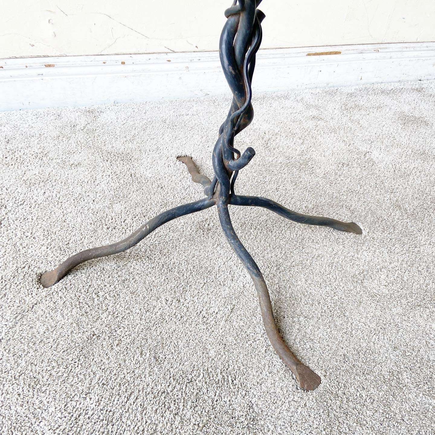 Vintage Hand Made Wrought Iron Tree Sculpture - Etsy