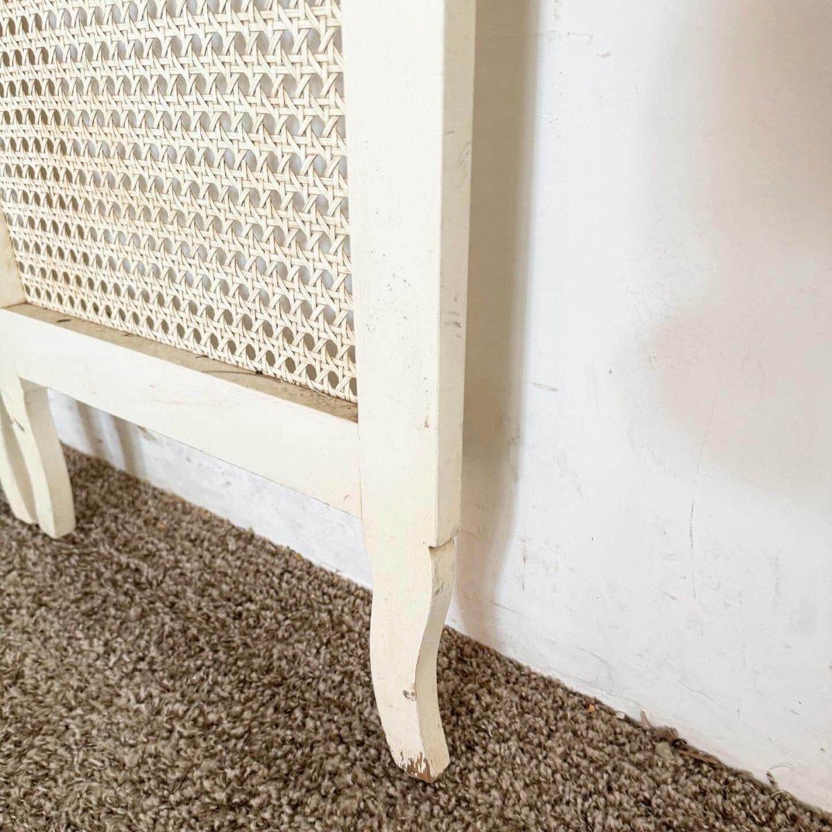Regency Chic off White Cane Room Divider/screen - Etsy
