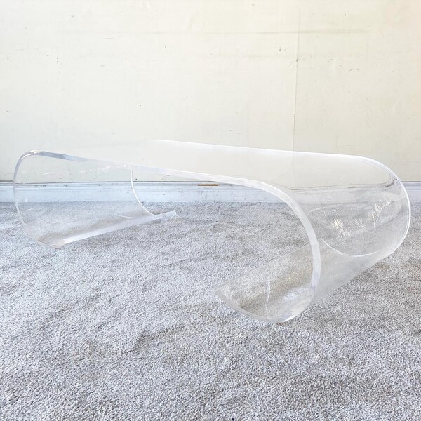 Lucite Coffee Table - Etsy