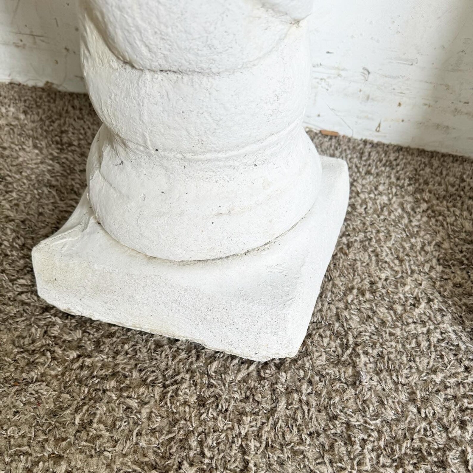 Regency White Plaster Columns Pedestals - a Pair - Etsy
