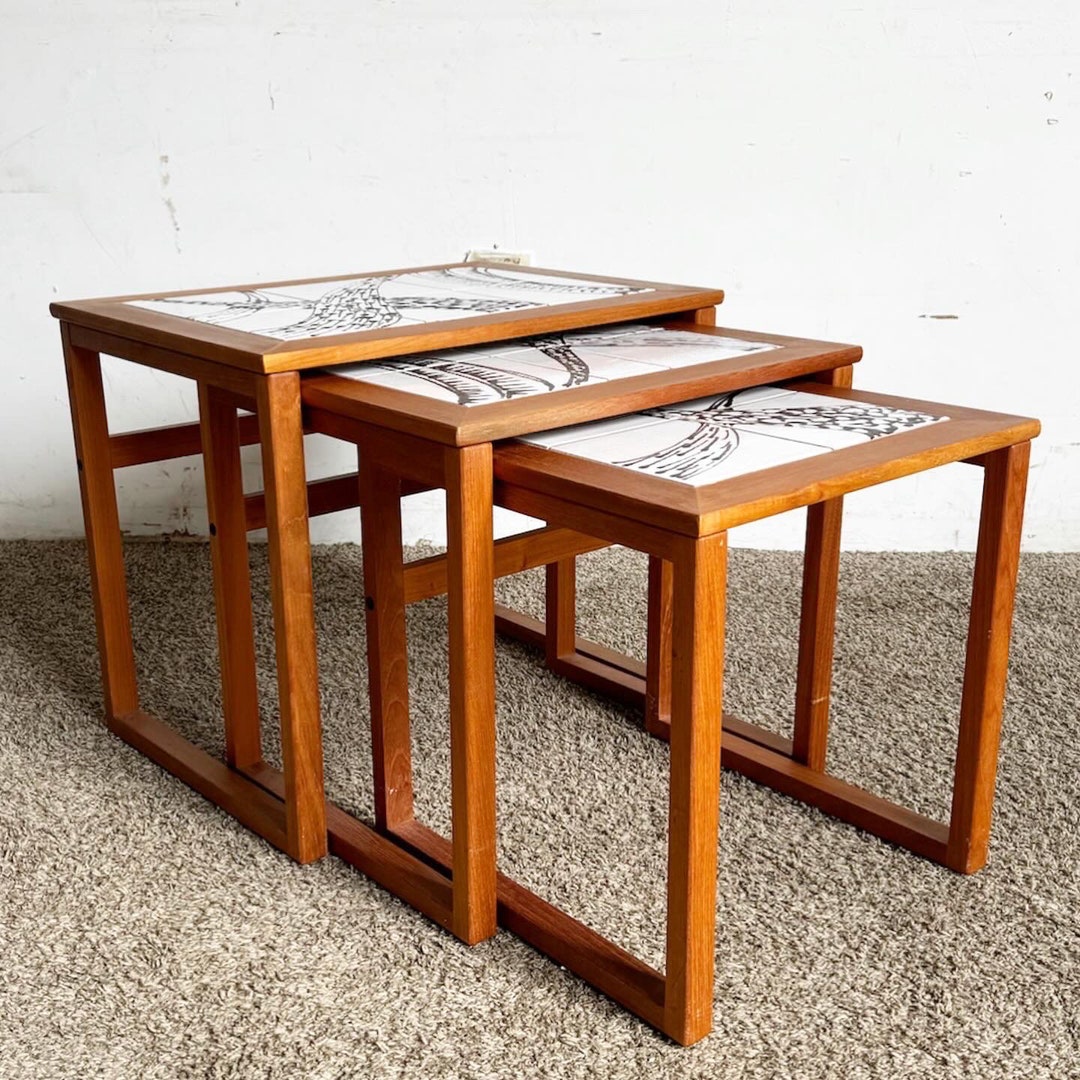 Danish Modern Nesting Tables by Mobelfabrikken Toften - Etsy