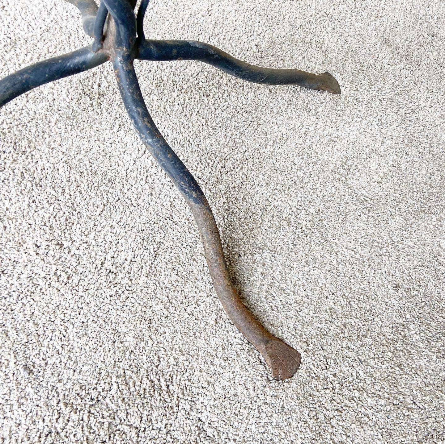 Vintage Hand Made Wrought Iron Tree Sculpture - Etsy