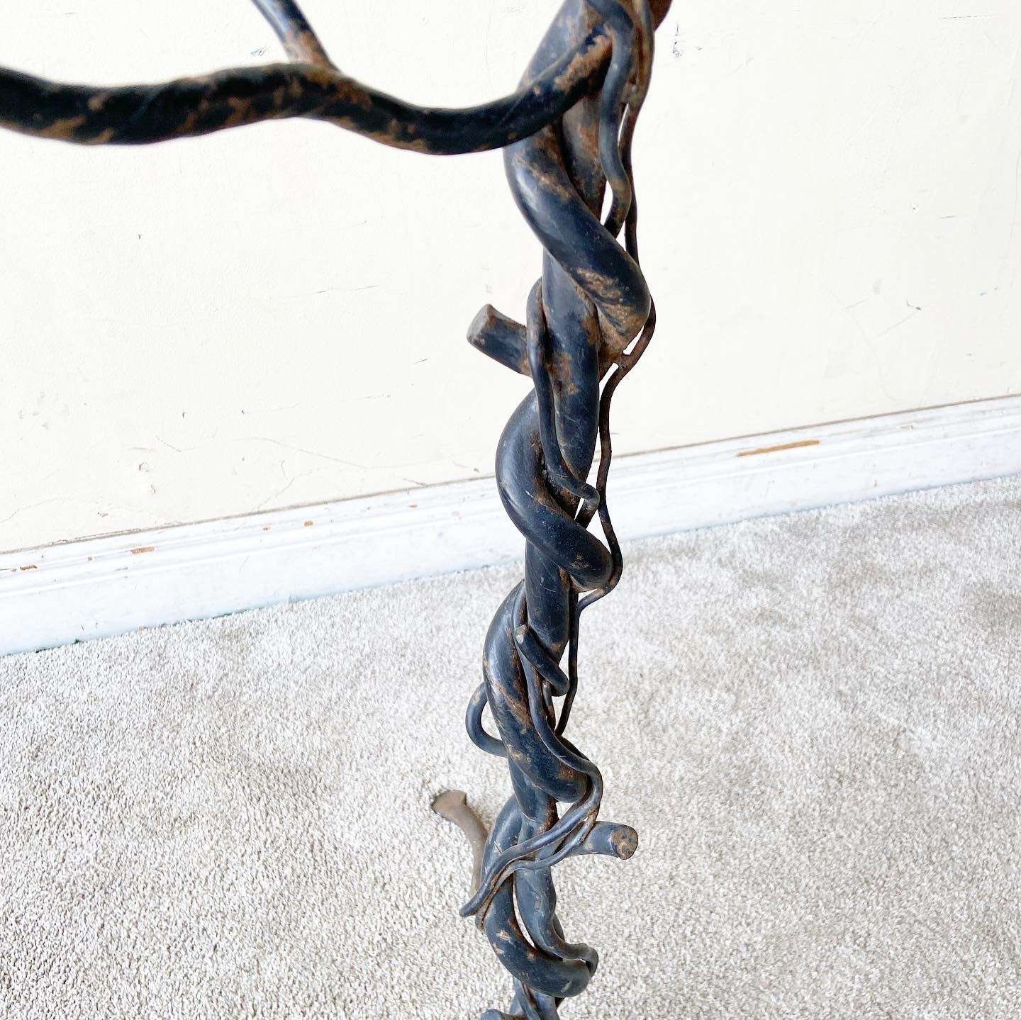 Vintage Hand Made Wrought Iron Tree Sculpture - Etsy