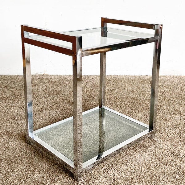 Chrome Side Table - Etsy