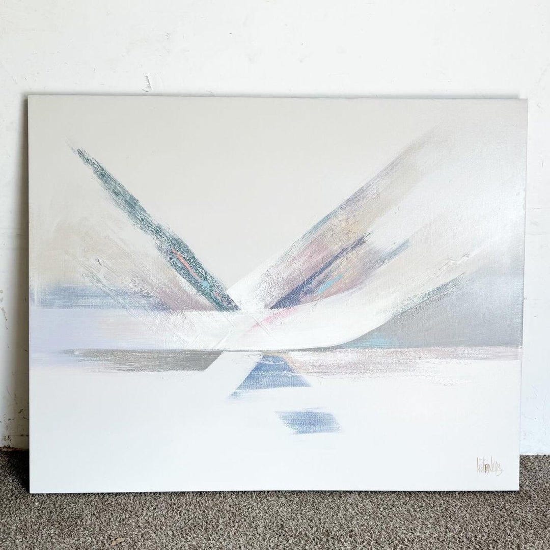 Postmodern Abstract Hand Painted & Signed Original Oil Painting by Lee ...
