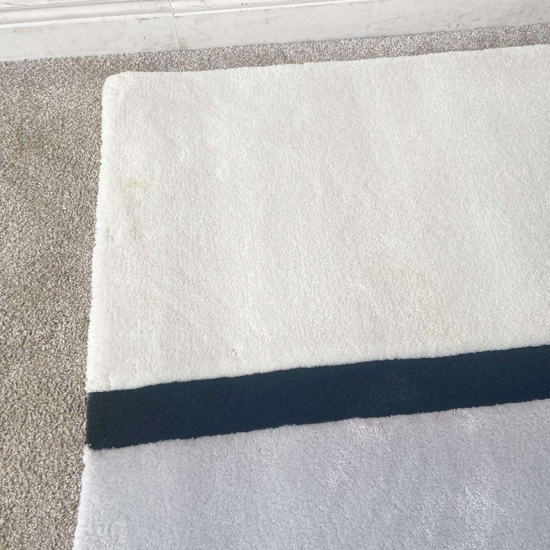 Postmodern Purple, Lavender Black and White Rectangular Area Rug - Etsy