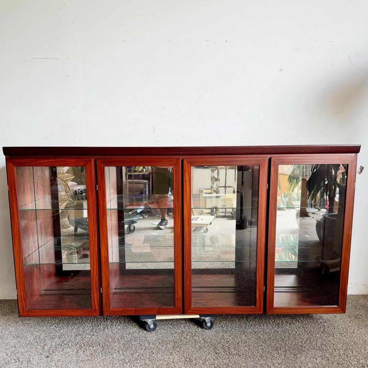 Danish Modern Rosewood Display Cabinet by Skovby - Etsy