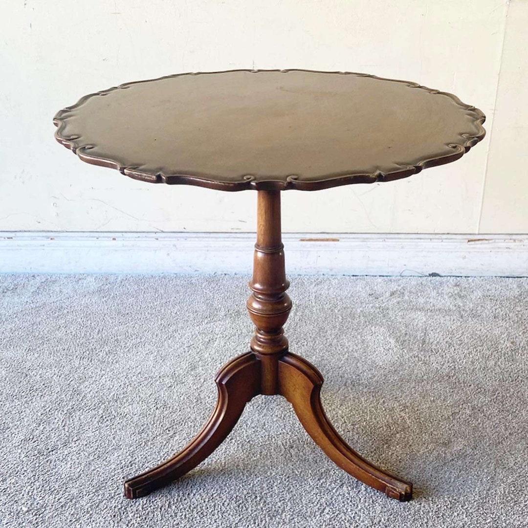 Antique English Pie Crust Table - Etsy