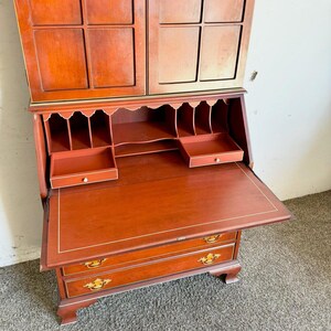 Vintage Georgian Red Secretary Desk - Etsy