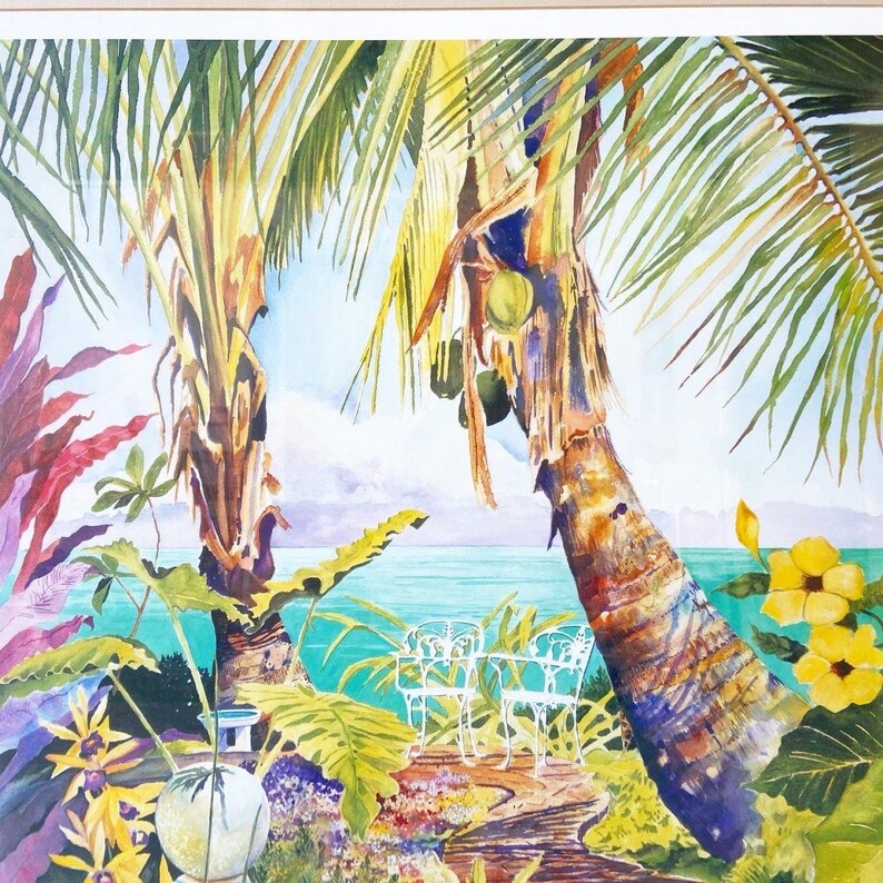 2001 “garden Oasis” Limited Edition Print by Carol Garvin - Etsy