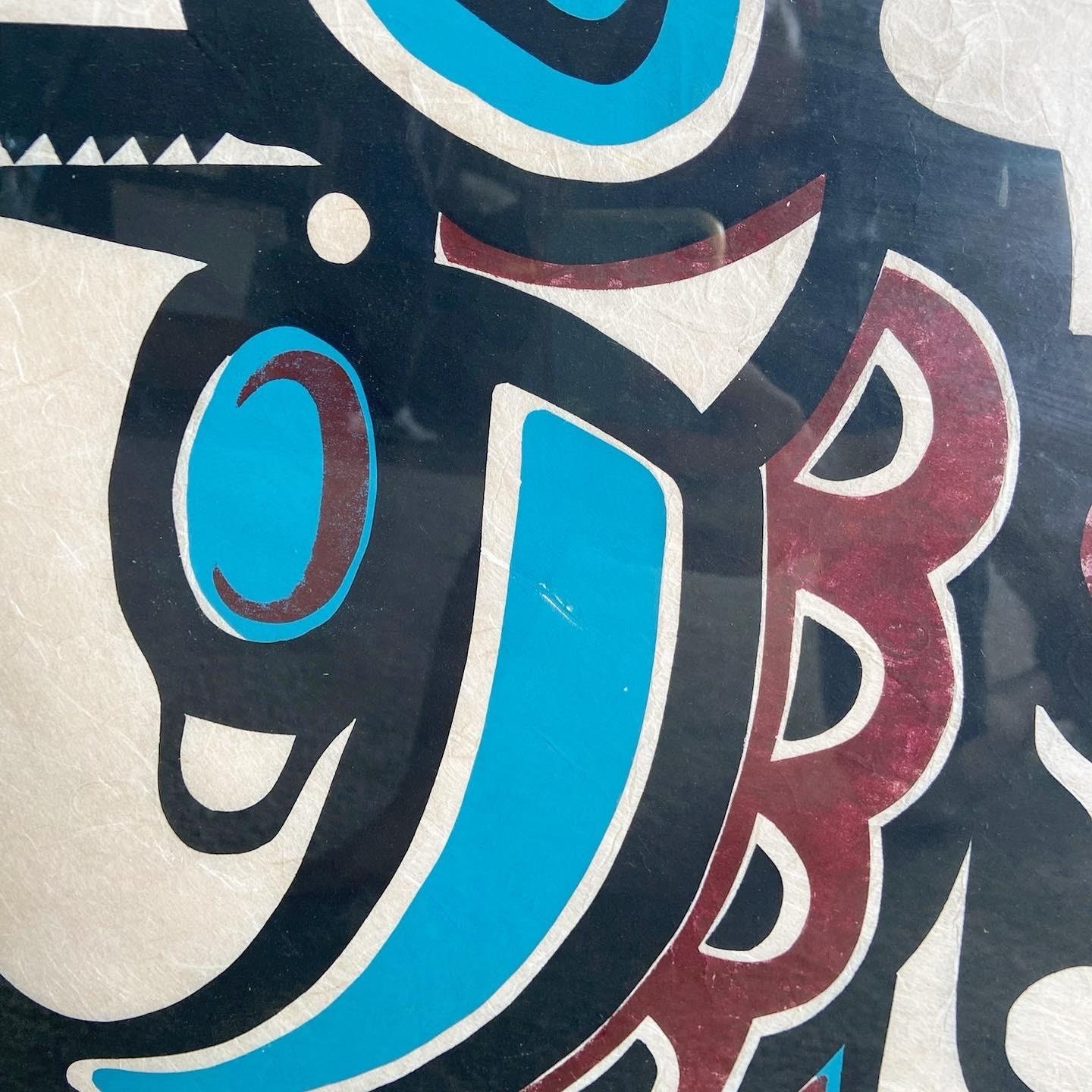 Vintage Native Canadian killer Whale Screenprint - Etsy