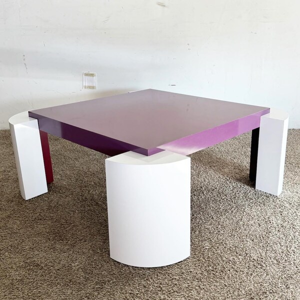 Pink and Purple Coffee Table - Etsy