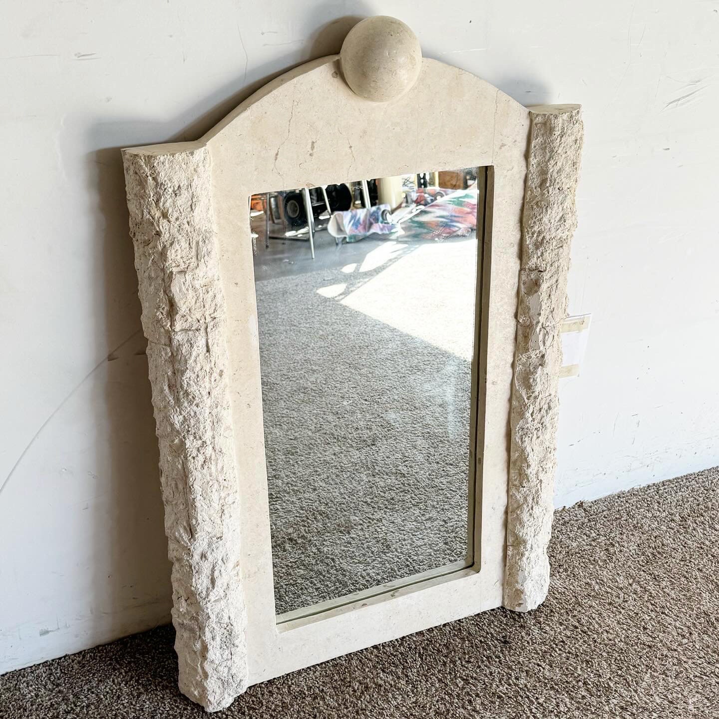 Postmodern Tessellated Stone Wall Mirror - Etsy