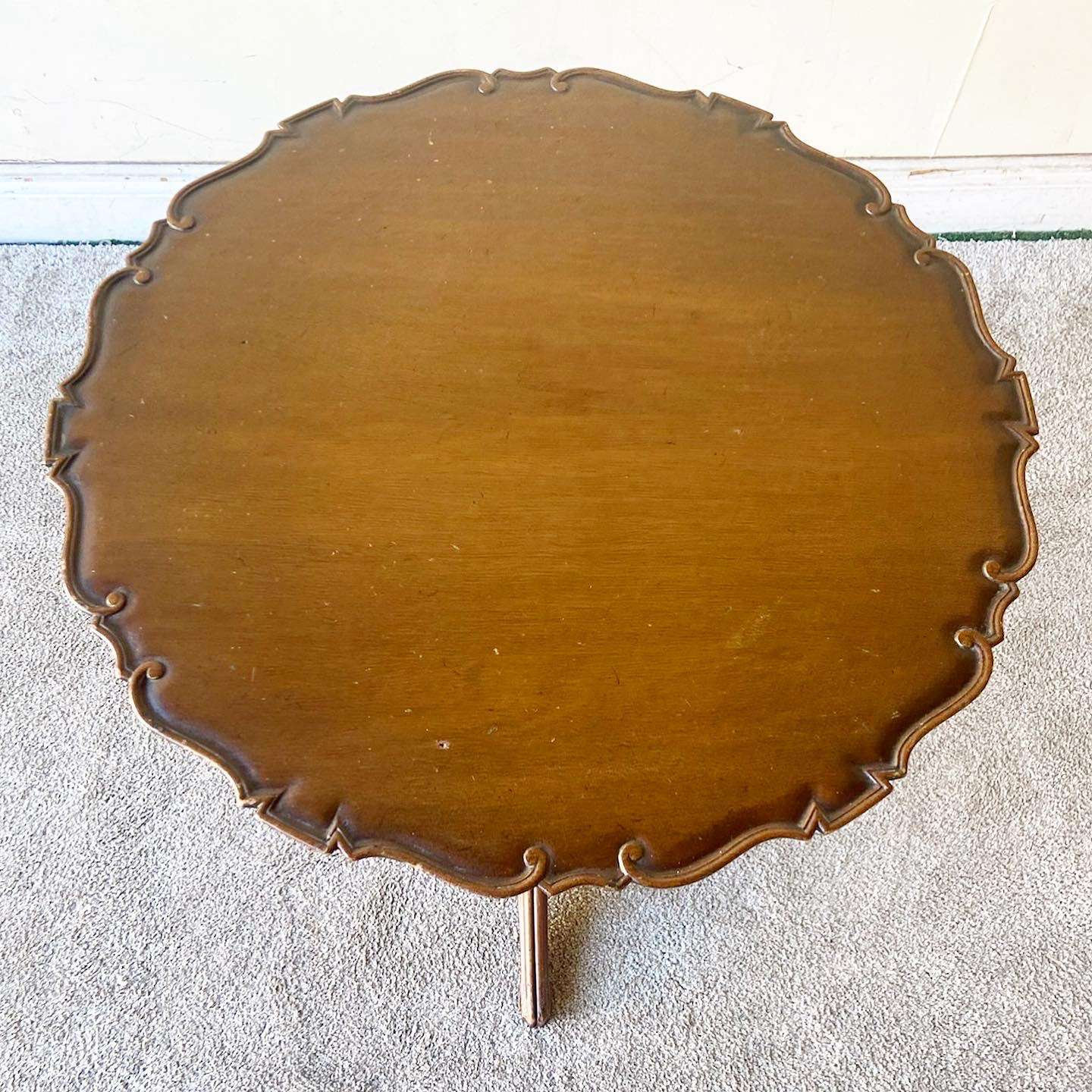 Antique English Pie Crust Table - Etsy