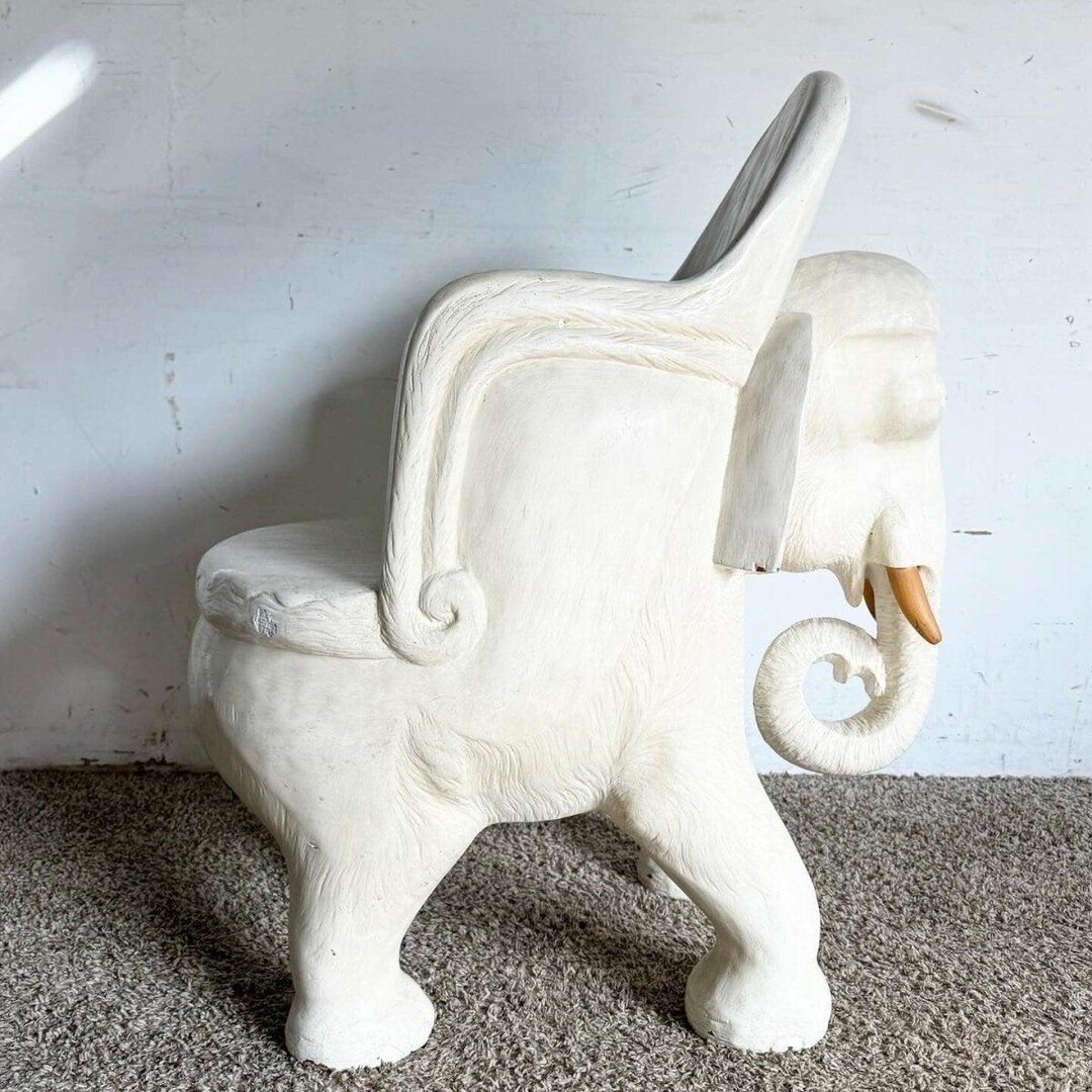 Hand Carved Wooden Elephant Accent Chair - Etsy