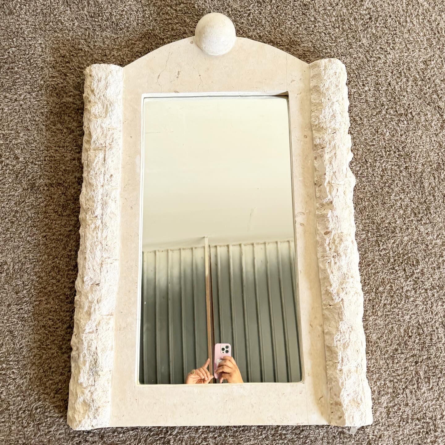 Postmodern Tessellated Stone Wall Mirror - Etsy