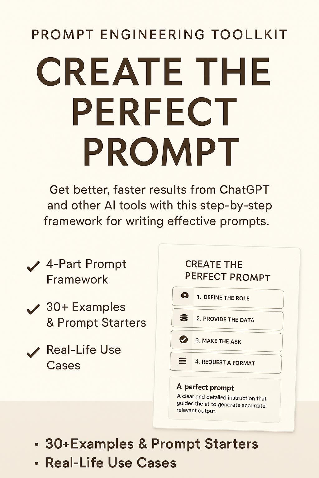 Prompt Engineering Toolkit: Create the Perfect Prompt (digital Download ...