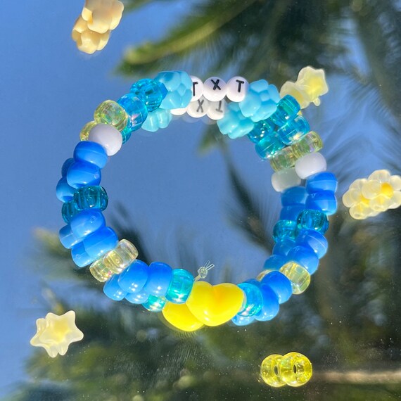 Txt Crown Kpop Bracelet Pony Bead and Charm Bracelet - Etsy