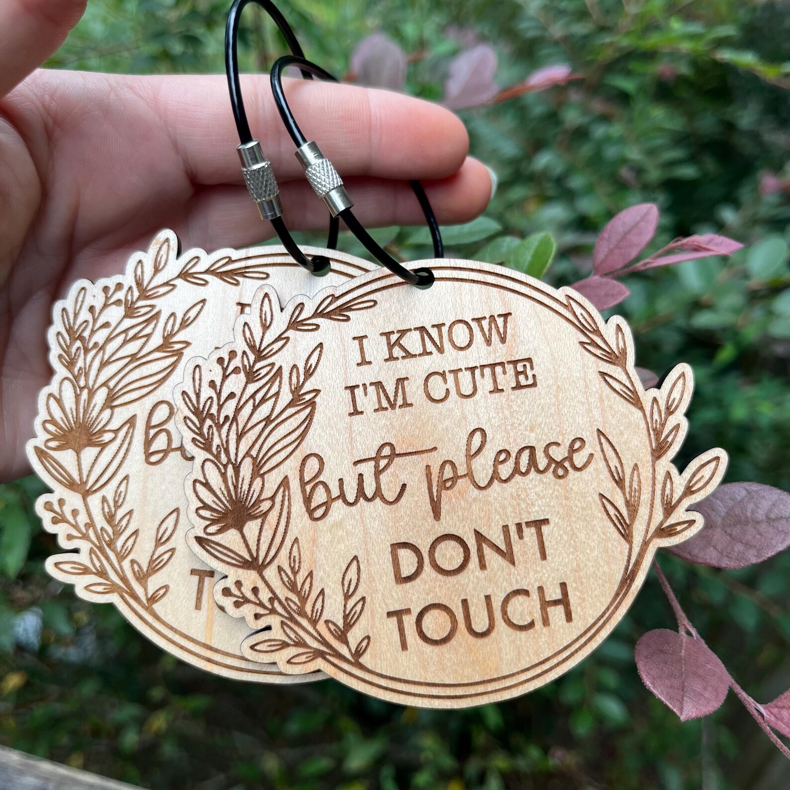 Floral Germ Tag, Do Not Touch Baby, Boho Tag Germ Tag, Stroller Tag ...