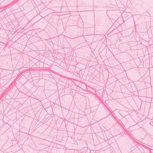 Paris Map Poster, Paris Map Print, Paris Poster Art, Travel Gift, Paris ...