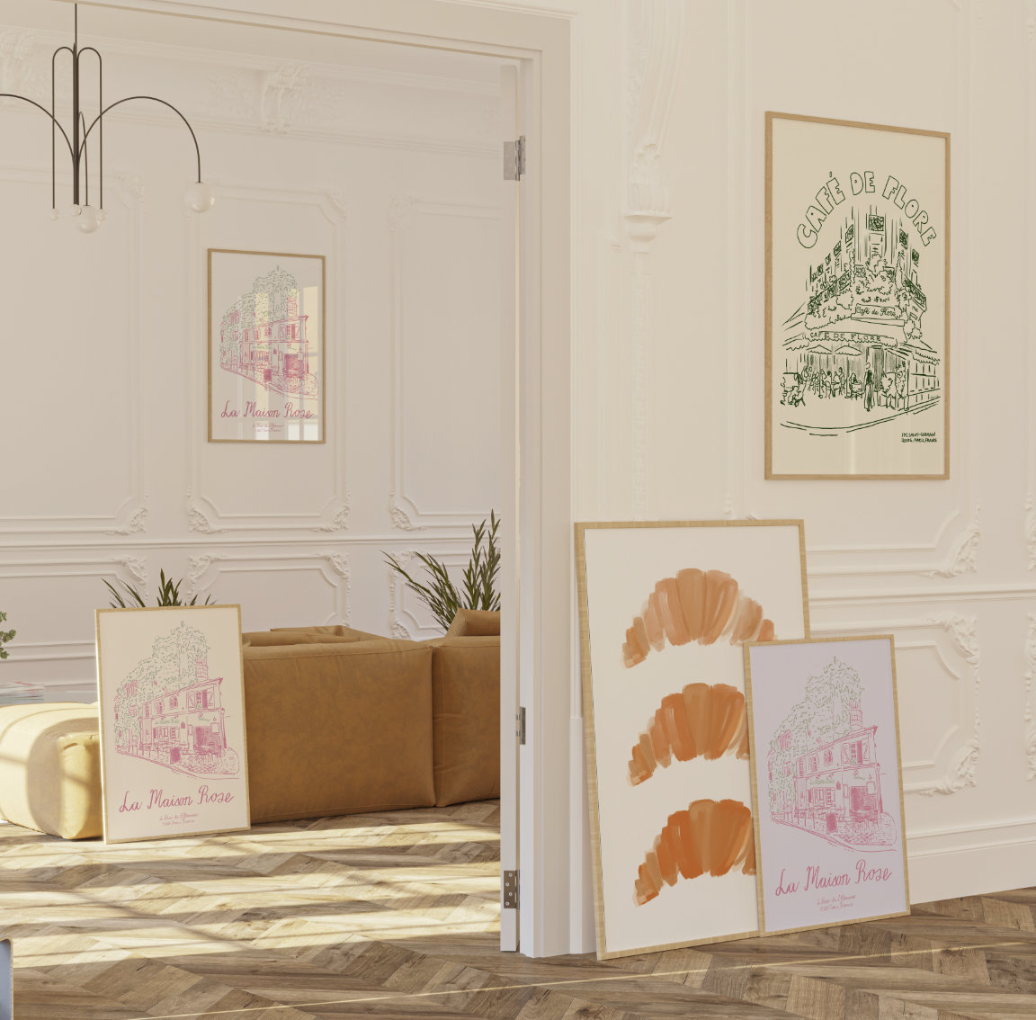 French Art Bundle, French Cafes, La Maison Rose, Cafe De Flore ...