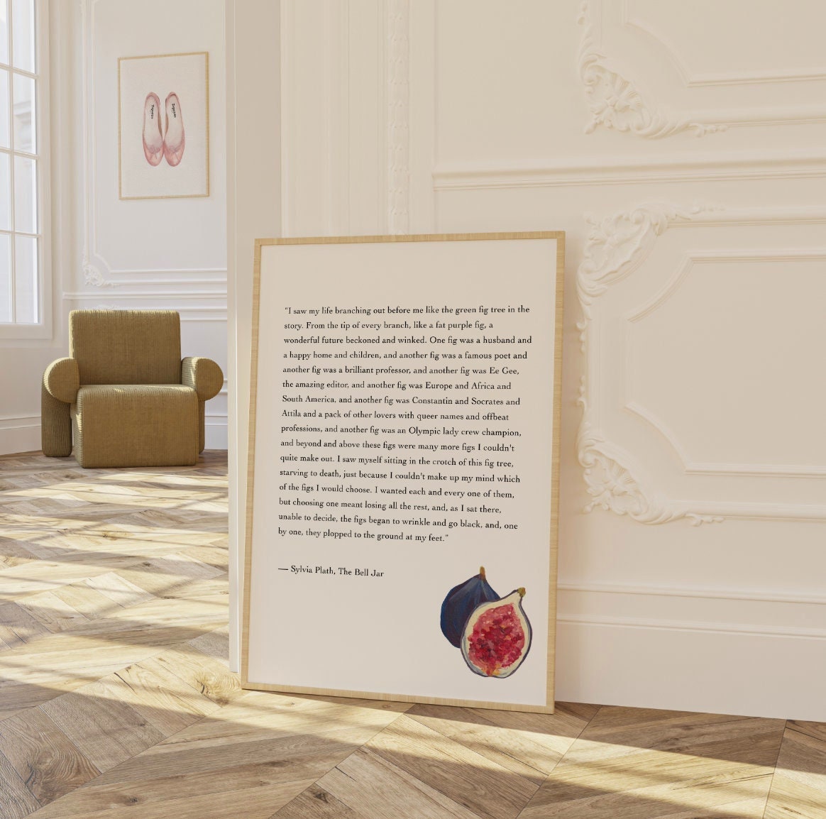 Sylvia Path Fig Tree Art Print, the Bell Jar, Fig Tree Print, Kitchen ...