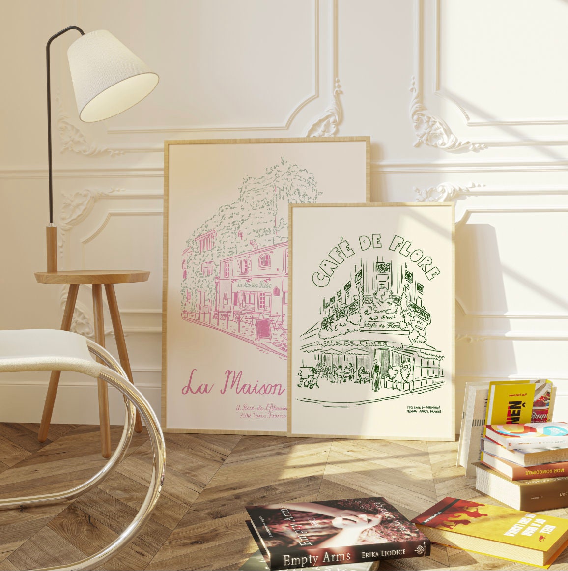 French Art Bundle, French Cafes, La Maison Rose, Cafe De Flore ...