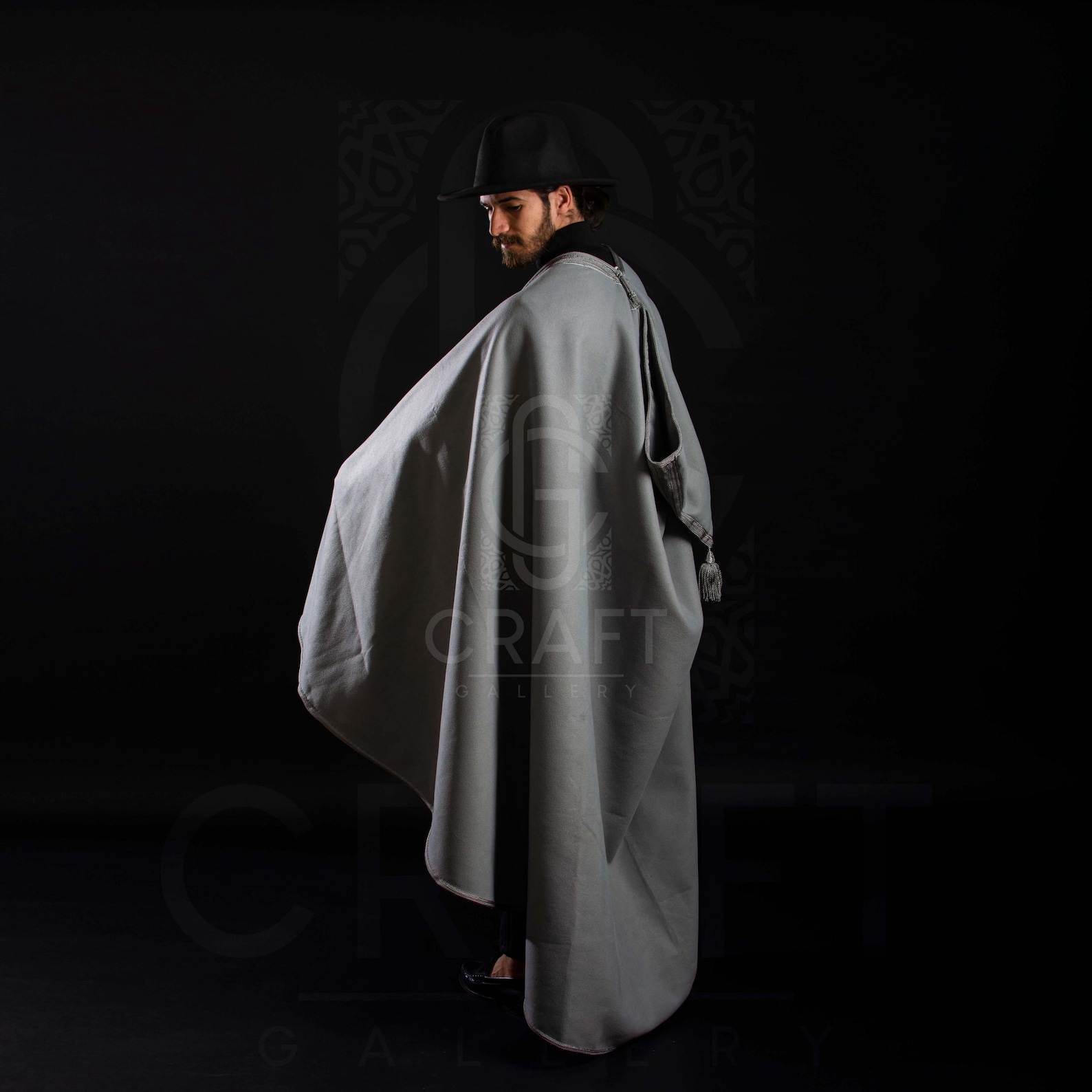 Moroccan Handmade _ Luxury Winter Warm Cape _ Hooded Long Overcoat ...
