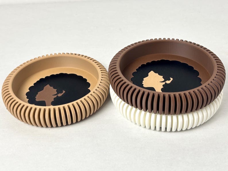 Afrocentric Coasters: Black Woman Silhouette, Modern Home Decor - Etsy