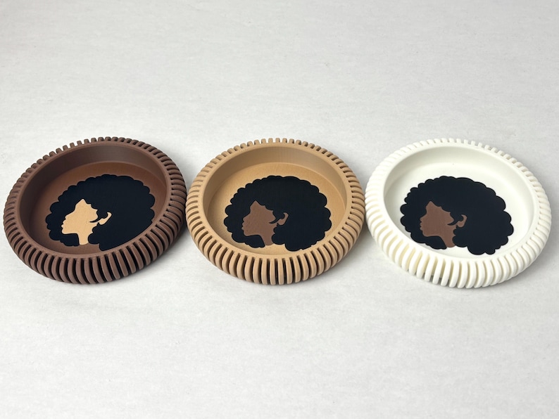 Afrocentric Coasters: Black Woman Silhouette, Modern Home Decor - Etsy