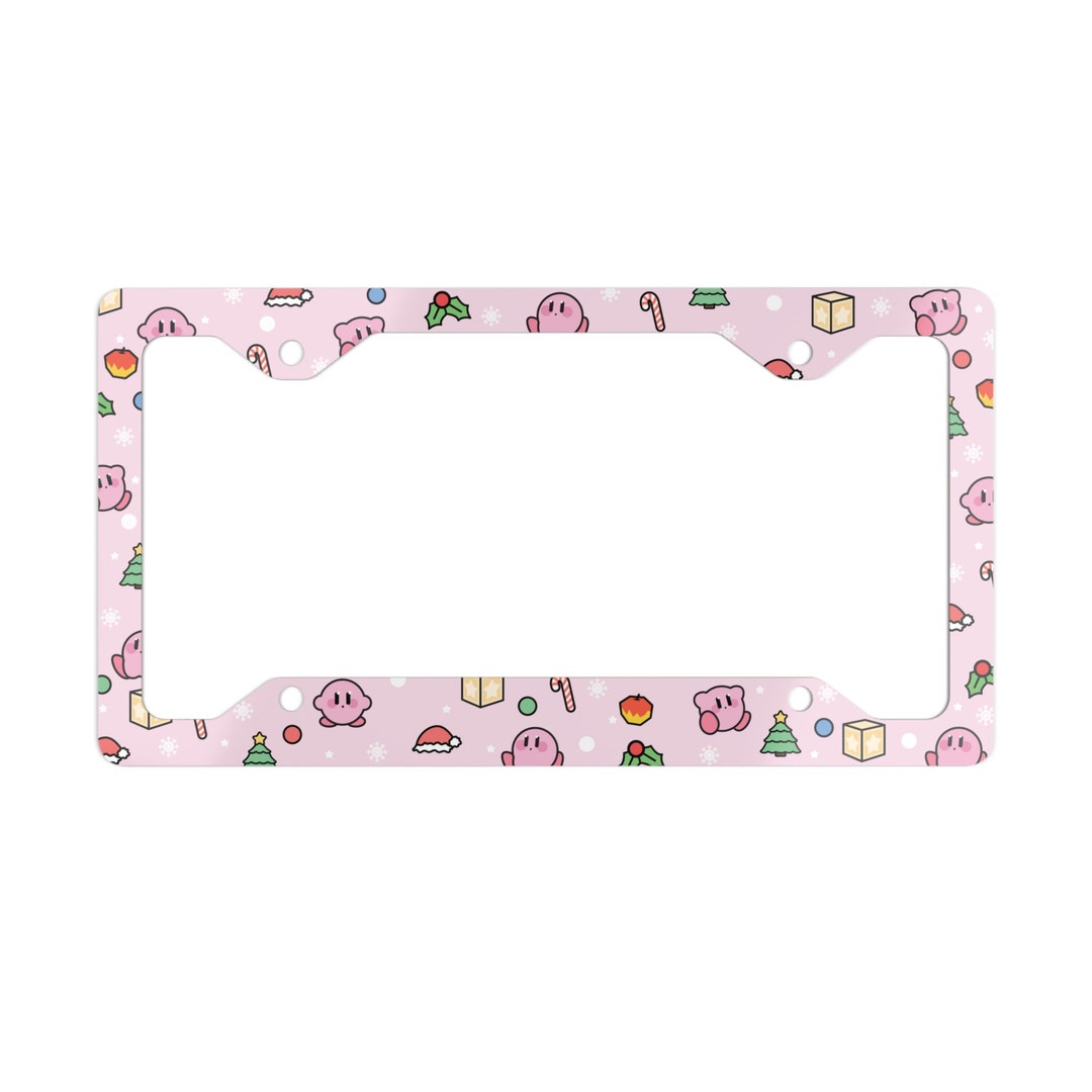 Kirby Christmas Cute License Plate Frame Exterior Car - Etsy