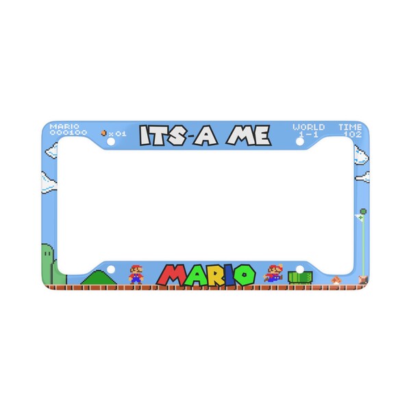 Mario Car License Plate - Etsy