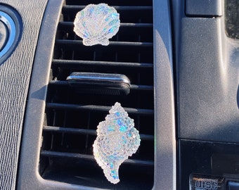 Seashell Car Charms Beach Car Accessories Car Vent Clips Beach Gift ...