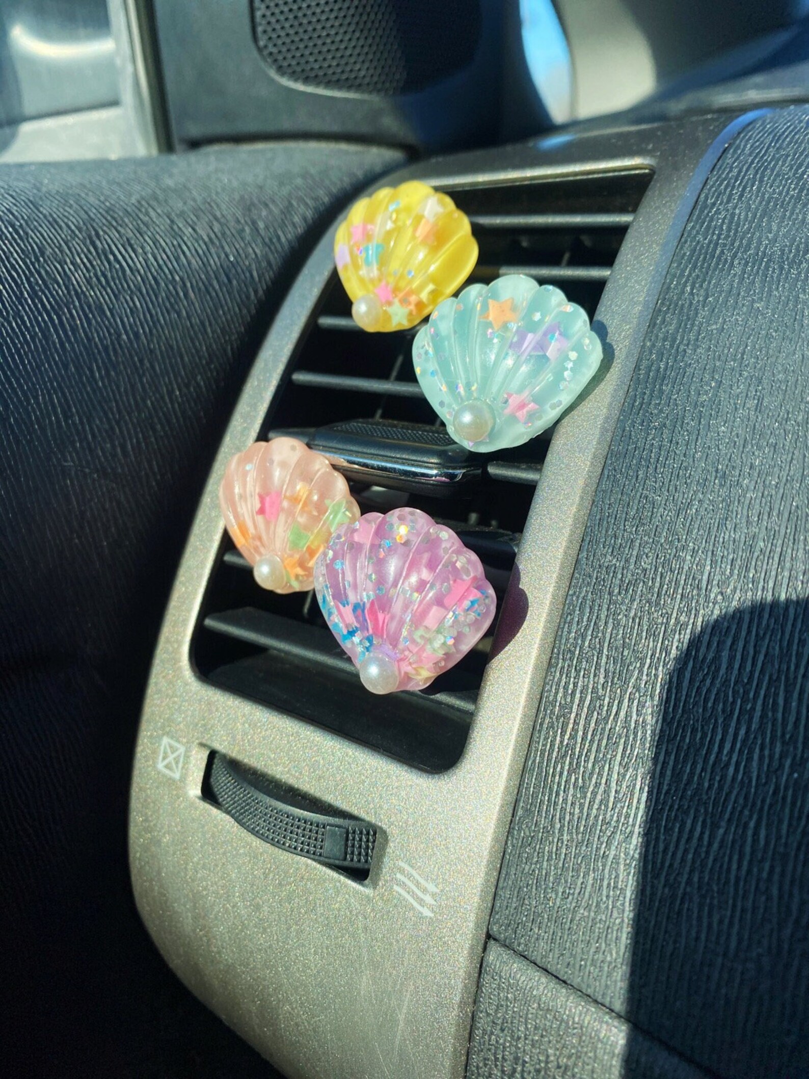 Seashell Car Charms Beach Car Accessories Car Vent Clips Beach Gift ...