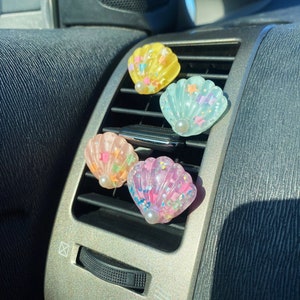 Seashell Car Charms Beach Car Accessories Car Vent Clips Beach Gift ...