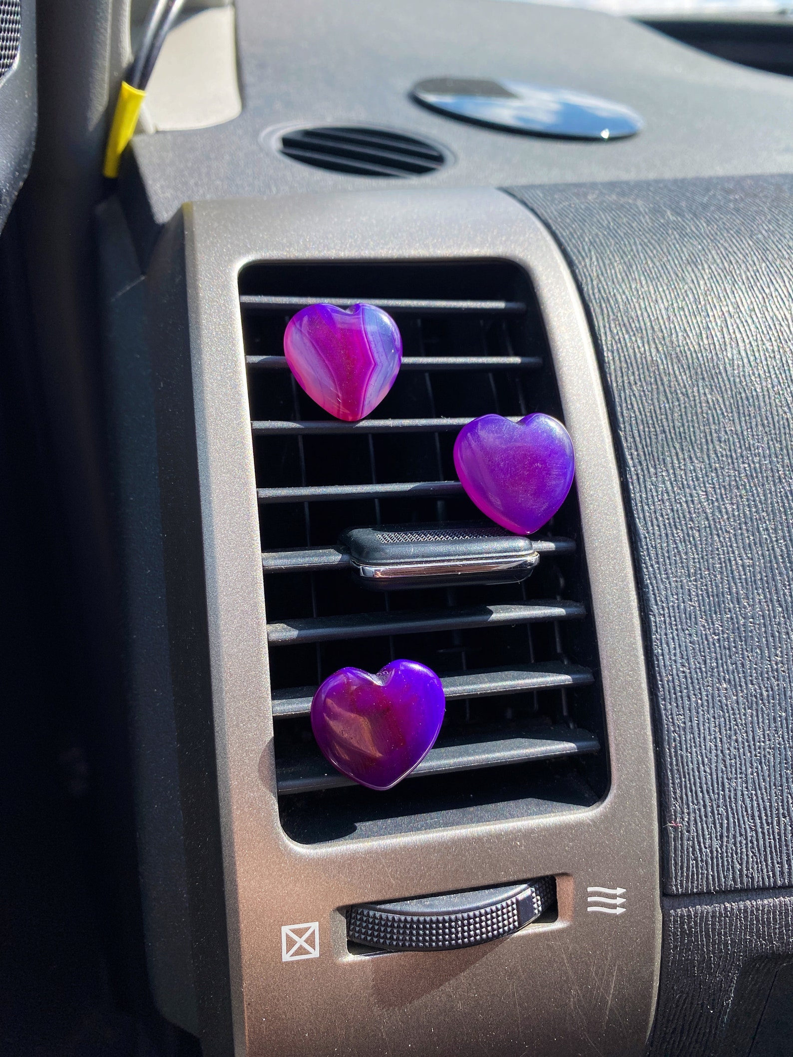 Mini Crystal Heart Car Charms Car Crystal Charms Cute - Etsy