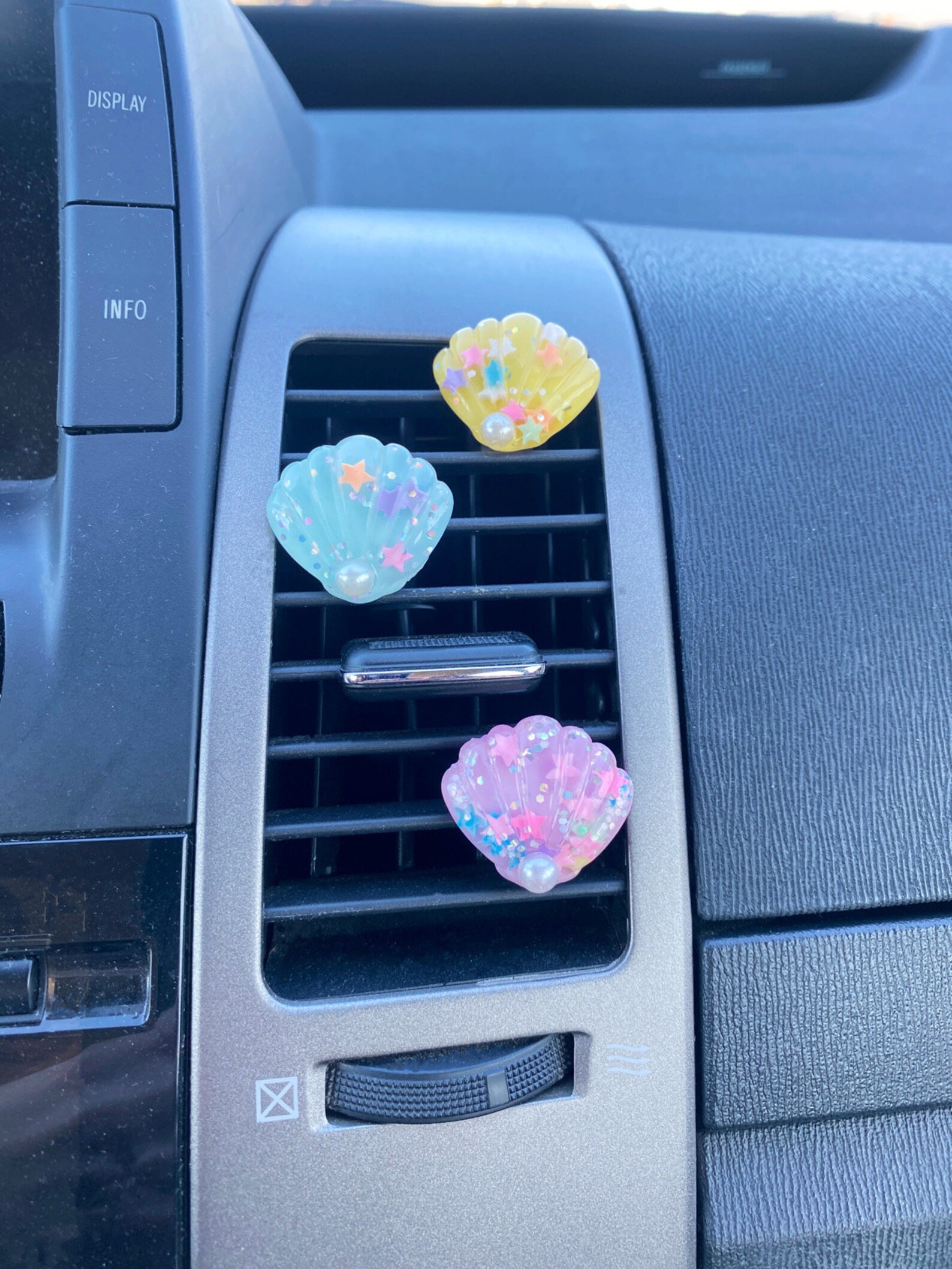 Seashell Car Charms Beach Car Accessories Car Vent Clips Beach Gift ...