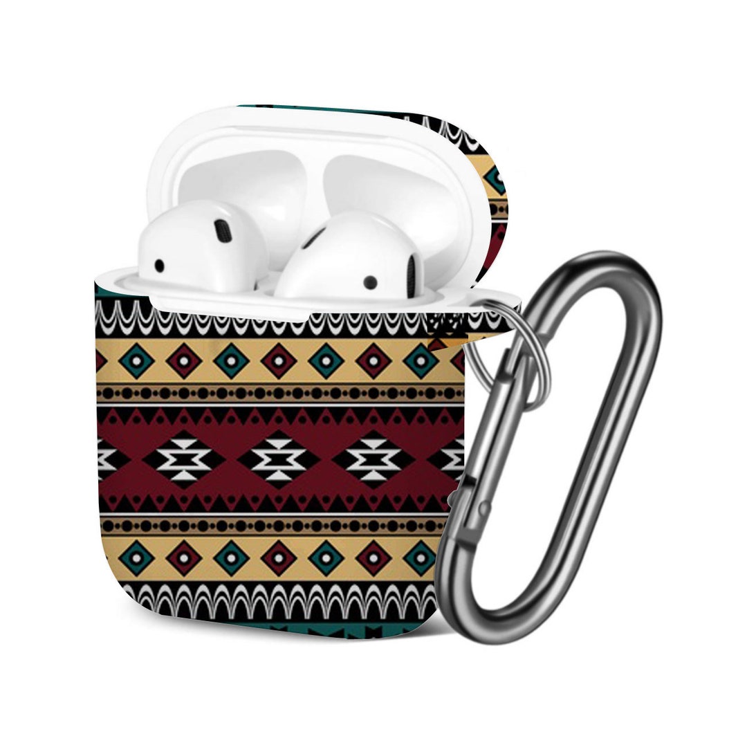 Airpods Case ( 1st / 2nd Gen ), Aztec Ethnic Stylized Print Pattern ...