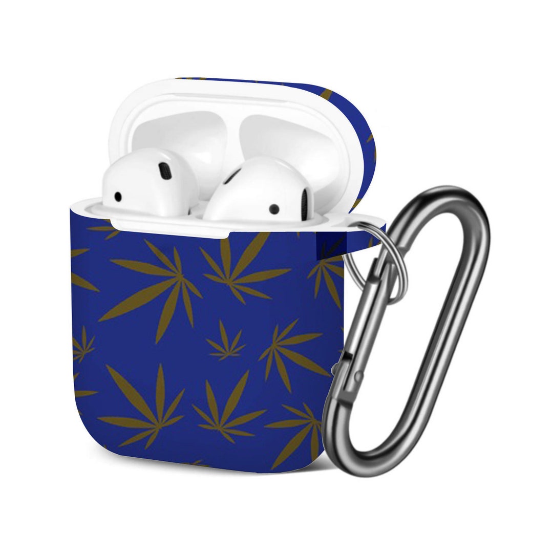 Airpods Case ( 1st / 2nd Gen ), Cannabis Leaf Marijuana Print Pattern ...