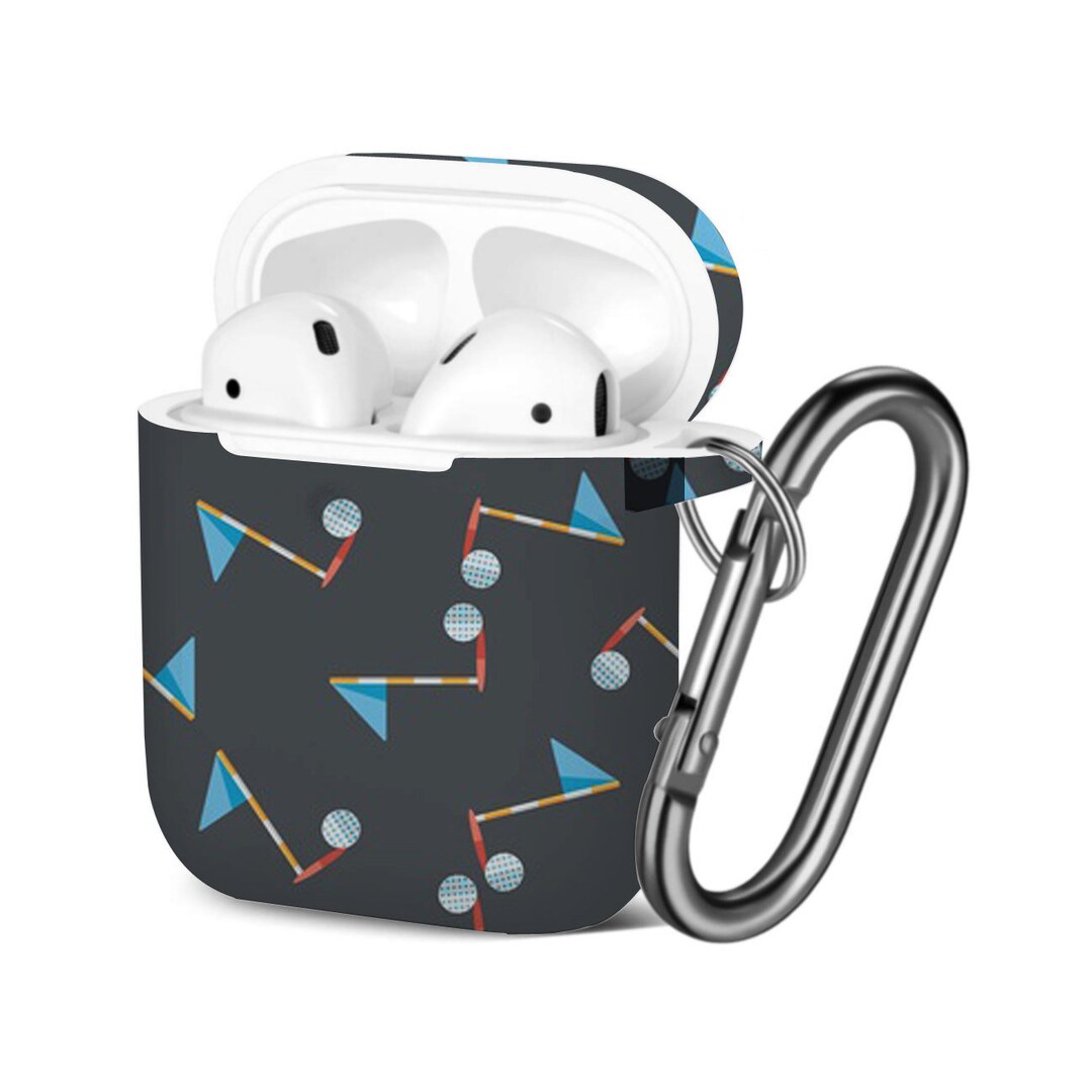 Airpods Case ( 1st / 2nd Gen ), Golf Flat Icon Print Pattern, TPU ...