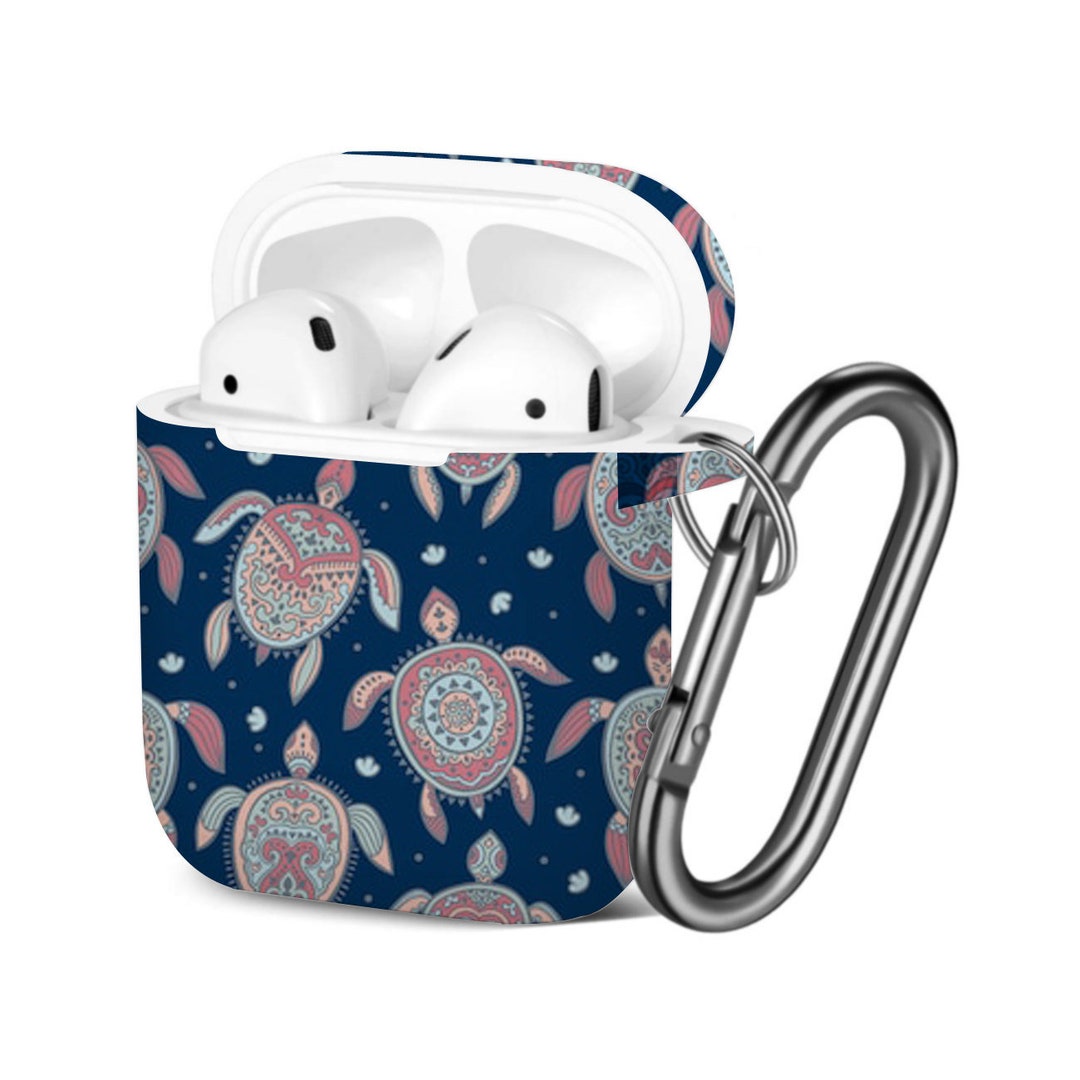 Airpods Case ( 1st / 2nd Gen ), Beautiful Tribal Turtles Print Pattern ...