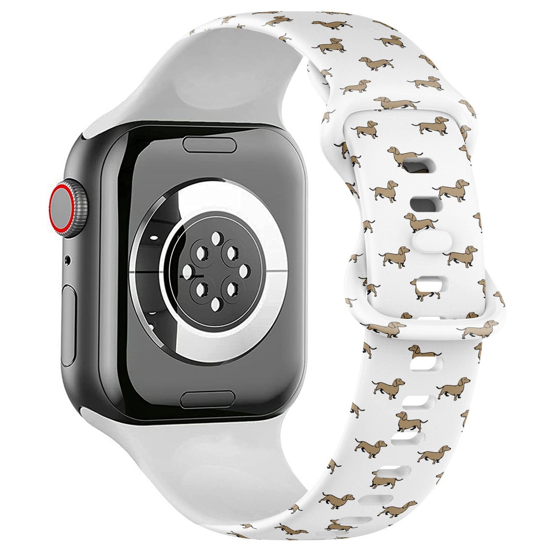 All Series - Apple Watch Band ( Dachshund Dog Print Pattern ) Silicone ...