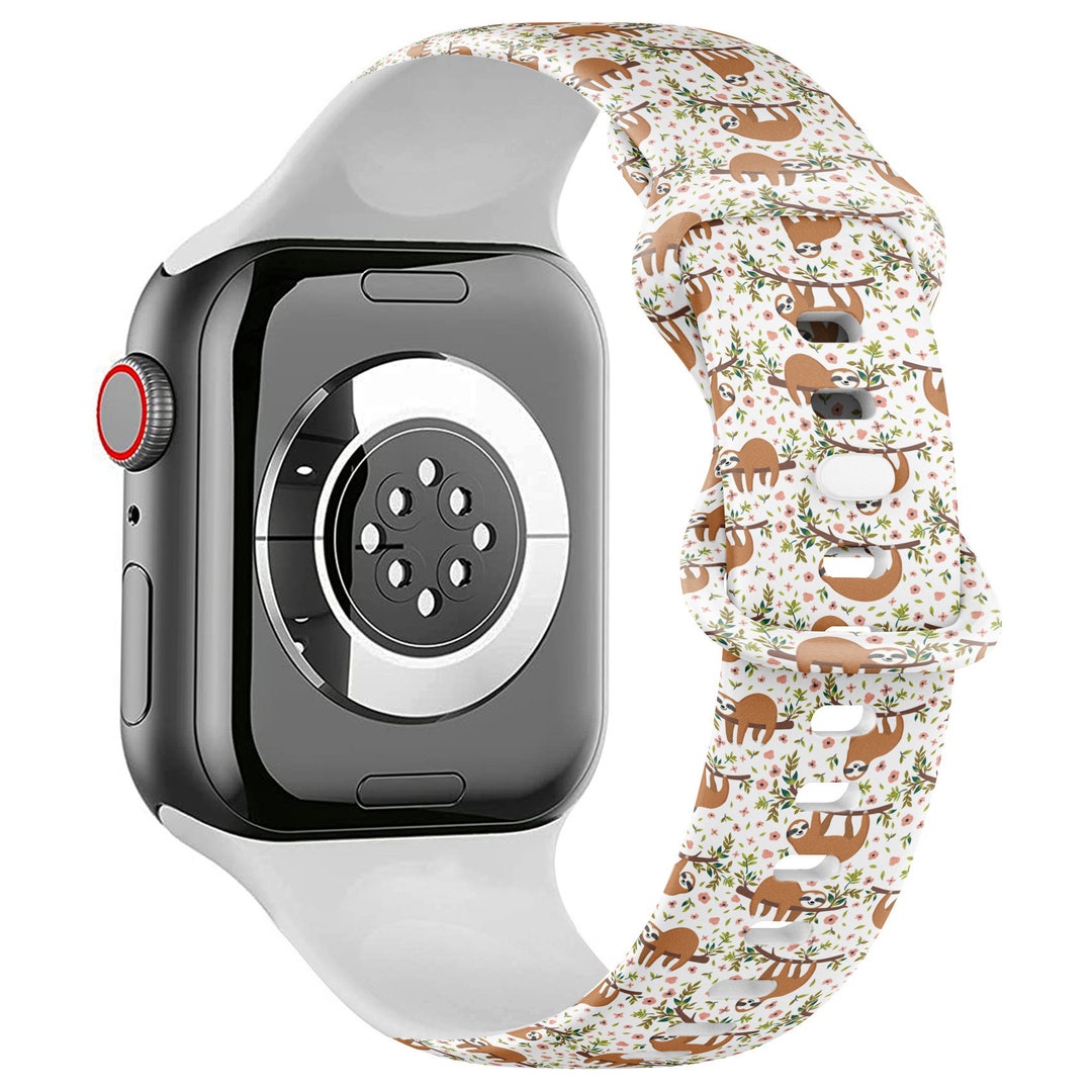 All Series - Apple Watch Band ( Cute Sloth on Tree Print Pattern ...