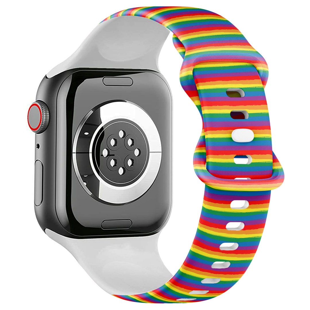 All Series - Apple Watch Band ( LGBT Rainbow Striped Print Pattern ...